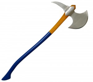 Feuerwehraxt echt mit Klinge und Dorn aus einem Stück